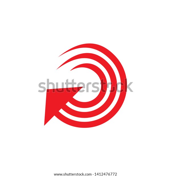 Stripes Rotation Motion Arrow Logo Vector Stock Vector (Royalty Free ...