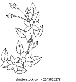 Stroke Line Art Coloring Page Kids Stock Vector (Royalty Free ...