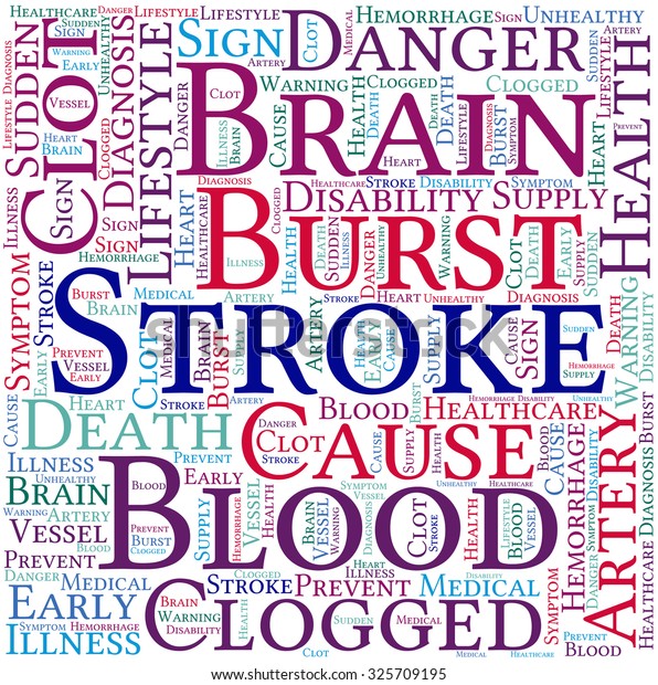 Stroke Word Cloud On White Background Stock Vector (Royalty Free ...