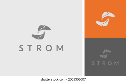 Strom Letter S Logo Design Template Stock Vector (Royalty Free ...