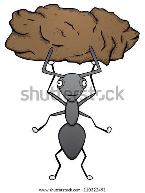 Strong Ant Symbolic Strength Stock Vector (Royalty Free) 110322491 ...