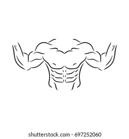 Abdominal Pain Minimal Medical Outline Poster Stock Vector (Royalty ...