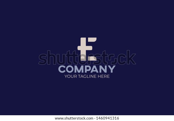 Strong Bold Letter E Logo Suits Stock Vector (Royalty Free) 1460941316 ...