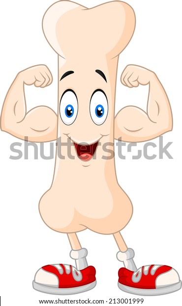 Strong Bone Cartoon Character Stock Vector (Royalty Free) 213001999