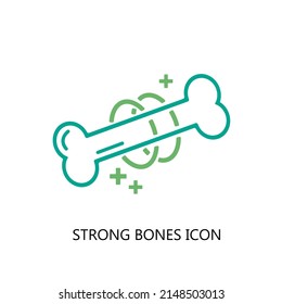 Strong Healthy Bones Icon Human Health Stock Vector (Royalty Free ...