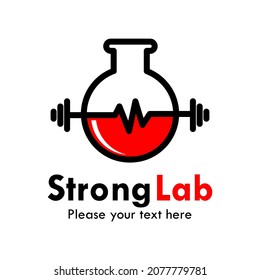 Strong Lab Logo Template Illustration Stock Vector (Royalty Free ...