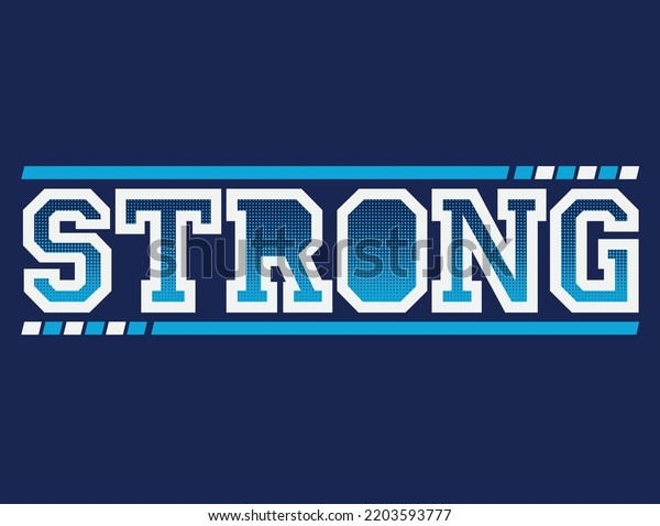 Strong Logo Design Font Typography Stock Vector (Royalty Free ...