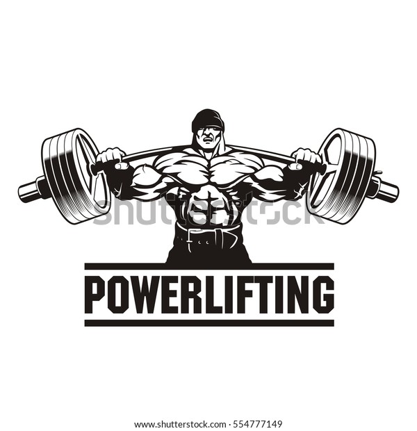 Hakuun Strong Man Lifting Weight Powerlifting Vector liittyvä ...
