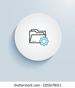 Strong Project Management Icon Vector Design Stock Vector (Royalty Free ...
