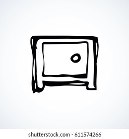 Strong Safe On White Backdrop Web Stock Vector (Royalty Free) 611574266 ...