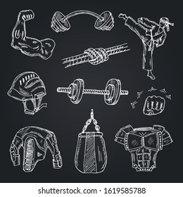 Strong Set Vector Illustration Isolated Elements Stock Vector (Royalty ...