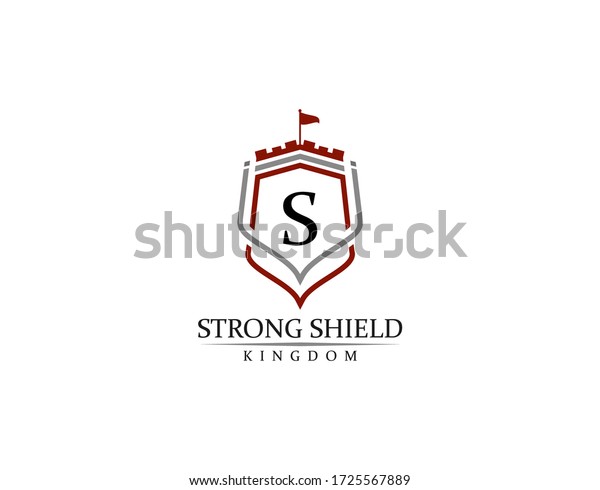 Strong Shield Gold Heraldic S Letter Stock Vector (Royalty Free ...