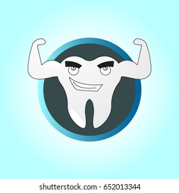 Strong Tooth Illustration Stock Vector (Royalty Free) 652013344 ...