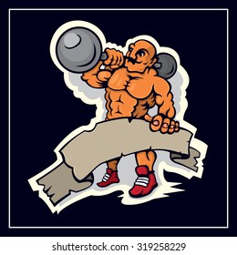 Strongman Retro Stock Vector (Royalty Free) 319258253 | Shutterstock