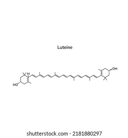 Structural Chemical Formula Luteine Stock Vector (Royalty Free ...