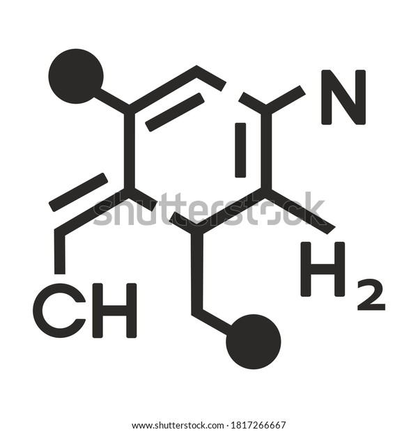Structural Chemical Formula Molecule Model Vector Stock Vector (Royalty ...