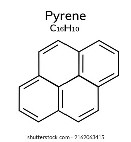 Structural Chemical Formula Pyrene Stock Vector (Royalty Free ...