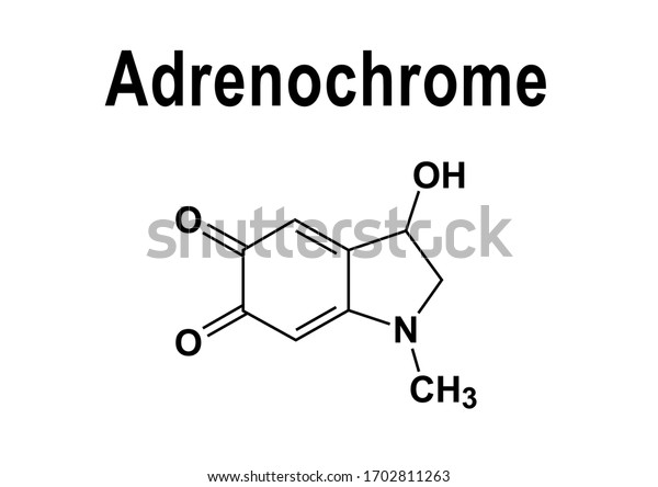 Structural Formula Adrenochrome Adrenochrome Chemical Compound Stock ...