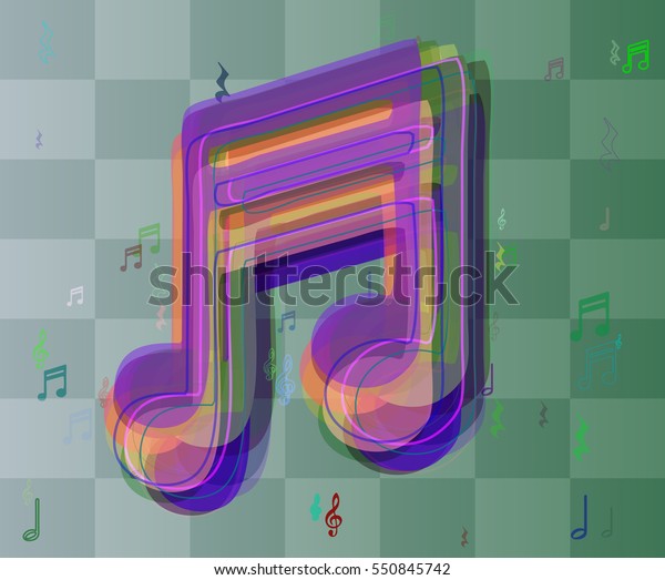 Structure Abstract Poster Impartial Music Vector Stock Vector (Royalty ...