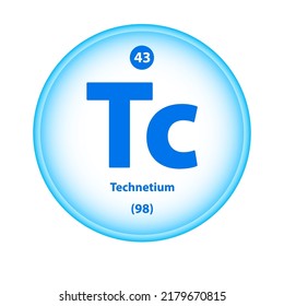 Structure Chemical Element Technetium Tc Symbol Stock Vector (Royalty ...