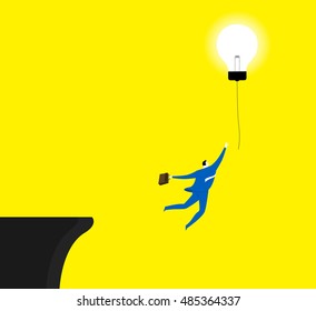 Struggling Jump Struggling Jump Way Out Stock Vector (Royalty Free ...