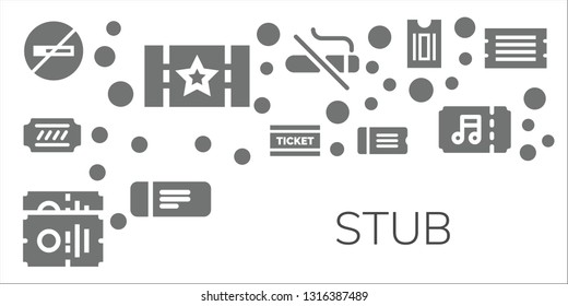 Stub Icon Set 11 Filled Stub Stock Vector (Royalty Free) 1316387489 ...