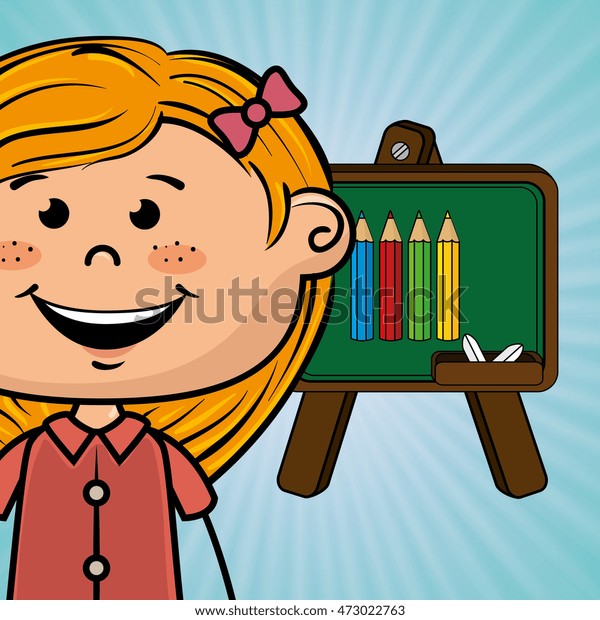 Student Board Cartoon Color Vector Illustration Stock Vector (Royalty ...