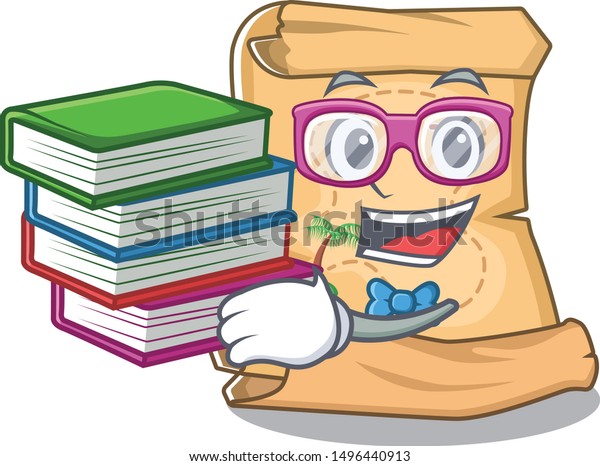 Student Book Treasure Map Isolated Cartoon: vector de stock (libre de ...