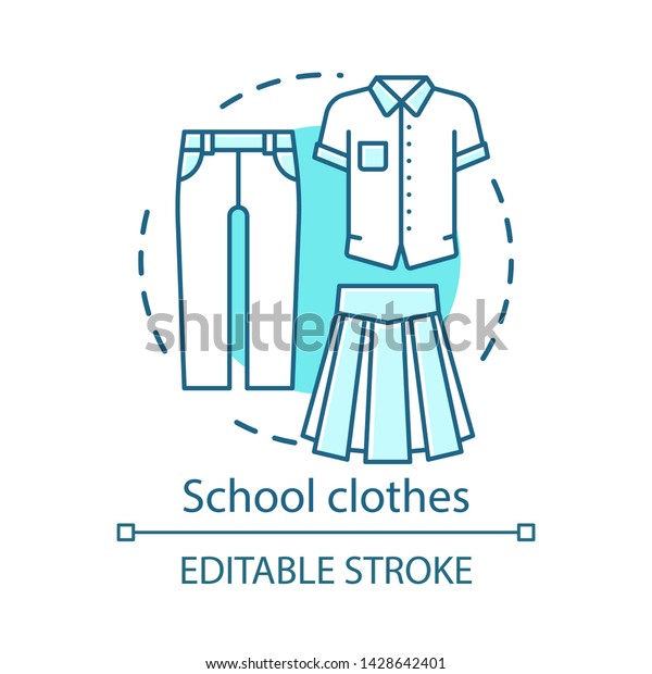 Student Clothes Uniform Concept Icon Pupil Stock Vector (Royalty Free ...