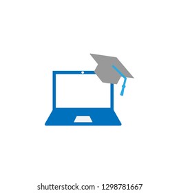 Student Computer Icon Element Education Icon Stock Vector (Royalty Free ...