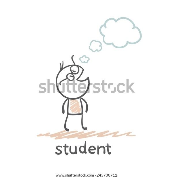 Student Dreams Illustration Stock Vector (Royalty Free) 245730712
