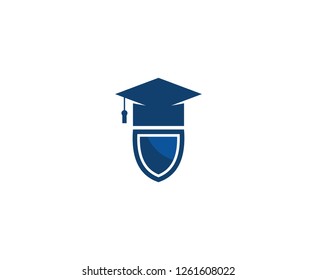 Graduation Cap Vector Logo Design Education Stock Vector (Royalty Free ...
