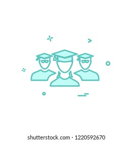 Student Group Icon Design Vector Stock Vector (Royalty Free) 1209390484 ...