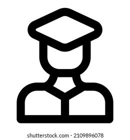 Student Icon Black Color Stock Vector (Royalty Free) 2109896078 ...