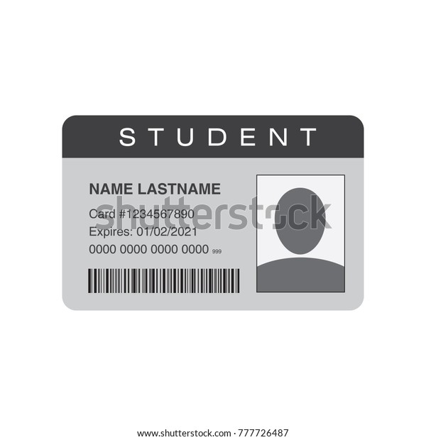 Student Id Card Vector Illustration Stock Vector (Royalty Free ...
