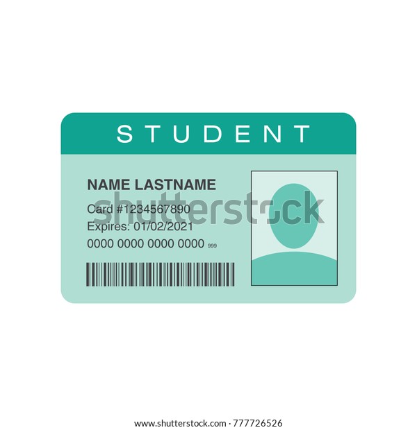 Student Id Card Vector Illustration Stock Vector (Royalty Free ...