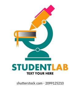 Student Laboratory Vector Logo Template This Stock Vector (Royalty Free ...