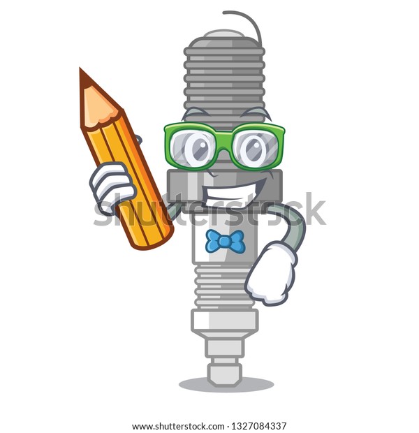 Student Spark Plug Cartoon Box Stock Vector (Royalty Free) 1327084337