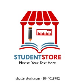 Student Store Logo Template Illustration Stock Vector (Royalty Free ...