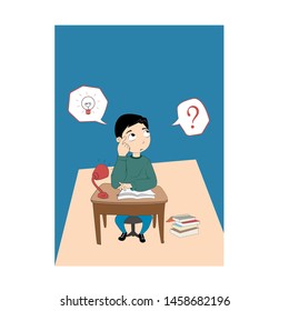 54 Sitting Thingking Images, Stock Photos & Vectors | Shutterstock