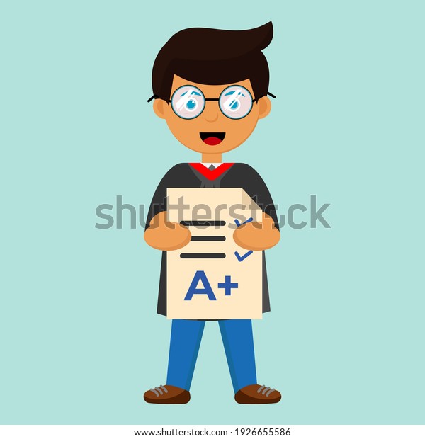 Student Test Scores Cartoon Vector Illustration Stock Vector (Royalty ...