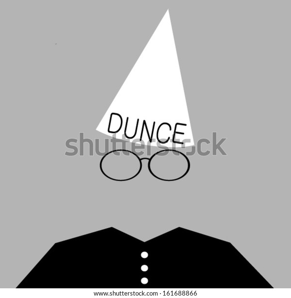 Student Wearing Dunce Cap Punishment: เวกเตอร์สต็อก (ปลอดค่าลิขสิทธิ์ ...