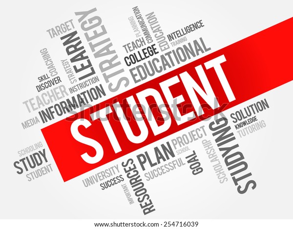 Student Word Cloud Education Concept Stock Vector (Royalty Free ...