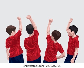 Students Teamwork Illustration Graphic Vector Stock Vector (Royalty ...
