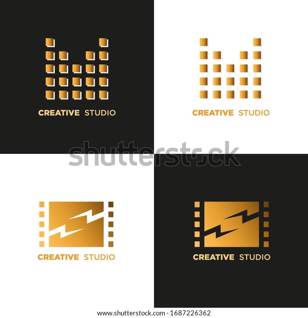Studio Movie Logo Template Design Vector Stock Vector (Royalty Free ...