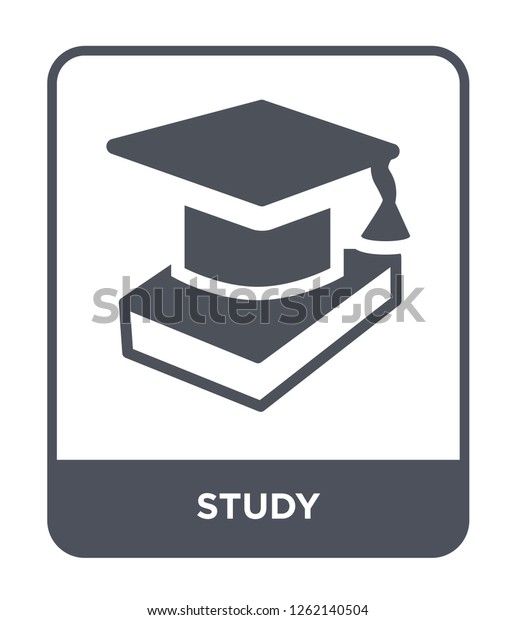 Study Icon Vector On White Background Stock Vector (Royalty Free ...