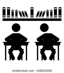 Study Pictograph Pictogram Representation Stock Vector (Royalty Free ...