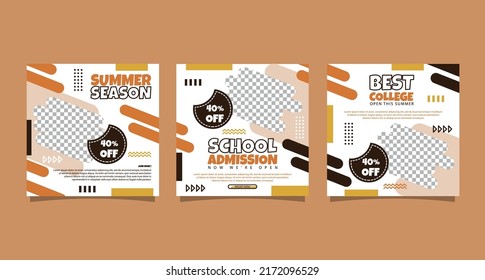 Study School Education Promotion Poster Design Stock Vector (Royalty ...