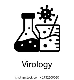 Study Virus Virology Icon Glyph Vector Stock Vector (Royalty Free ...