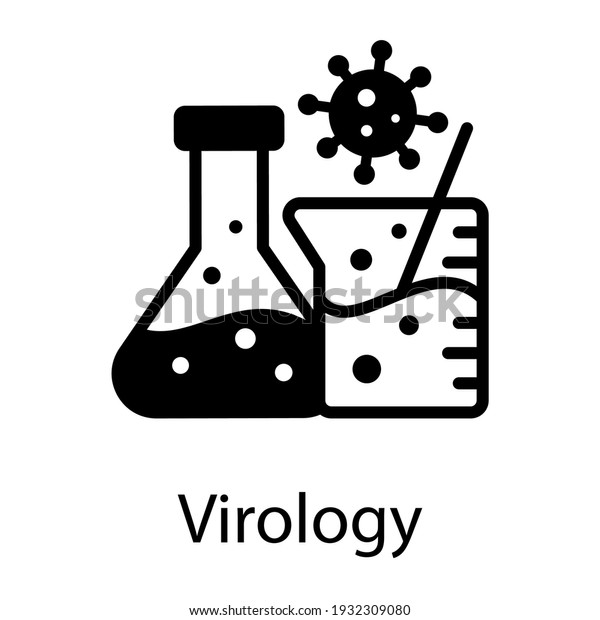 Study Virus Virology Icon Glyph Vector Stock Vector (Royalty Free ...